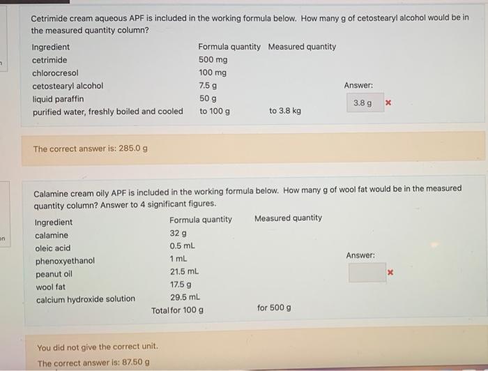 Solved Cetrimide cream aqueous APF is included in the | Chegg.com