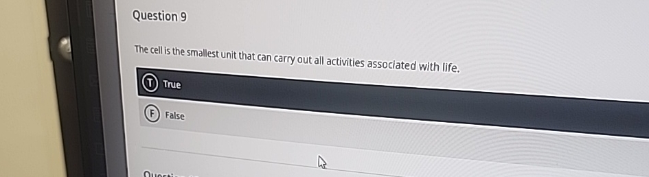 Solved Question 9The cell is the smallest unit that can | Chegg.com