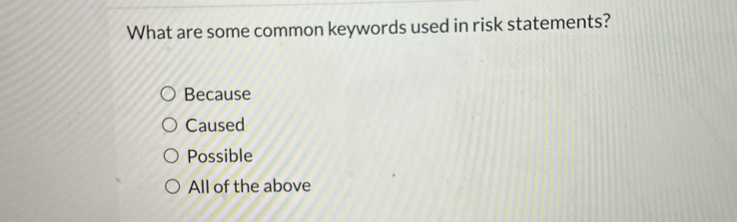 Solved What are some common keywords used in risk | Chegg.com