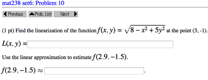 Solved Find the linearization of the function f(x, y) = at | Chegg.com