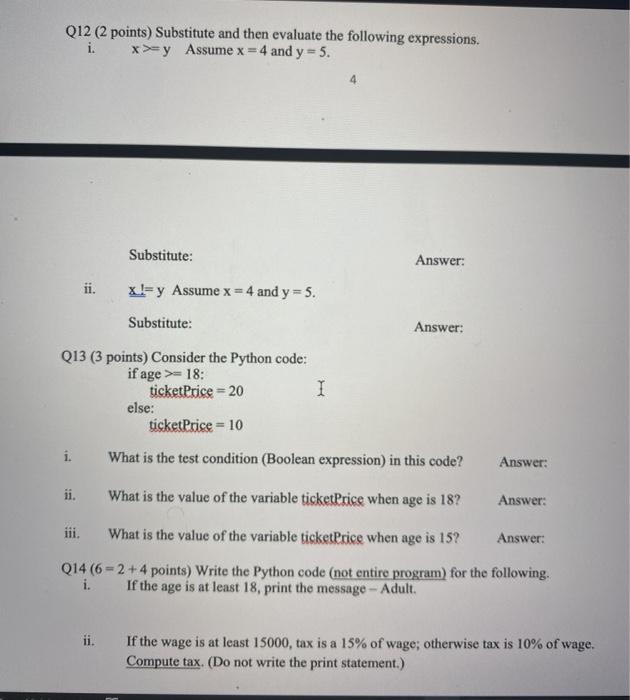Solved Q12 (2 points) Substitute and then evaluate the | Chegg.com