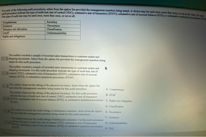 Forsch of the following dit procedures, select from | Chegg.com