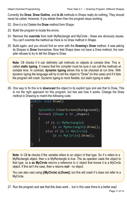please code in C# and using SplashKit. no limitation | Chegg.com