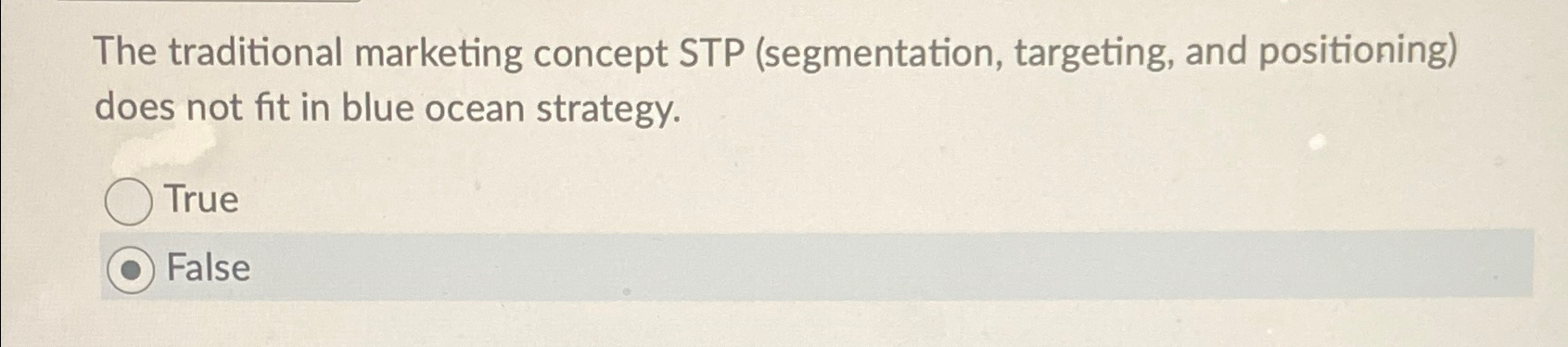 Solved The traditional marketing concept STP (segmentation, | Chegg.com