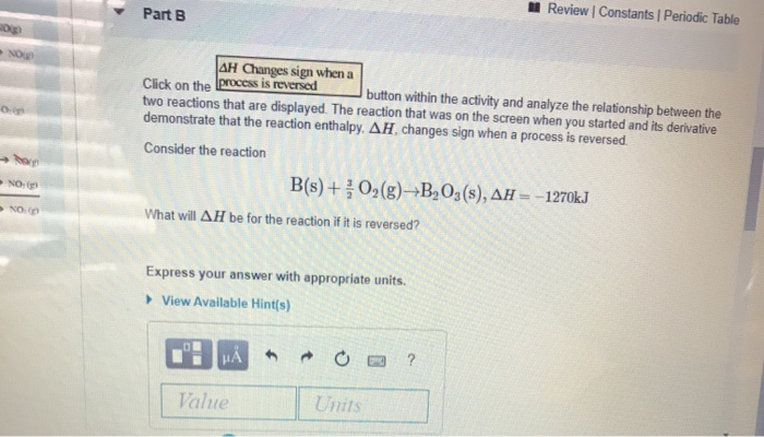 Solved Part A Click the AH is an Extensive Property button | Chegg.com