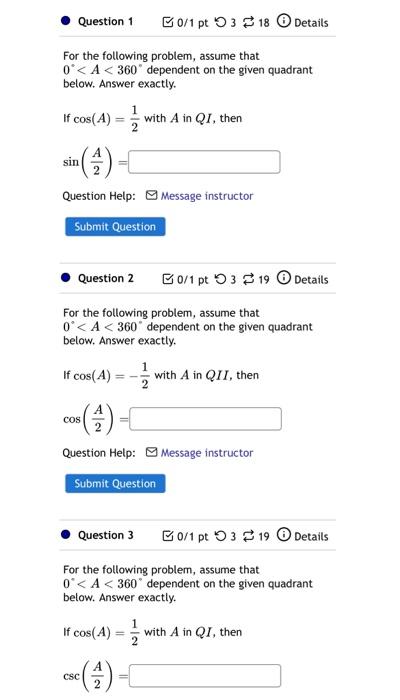 Solved For the following problem, assume that 0∘ | Chegg.com