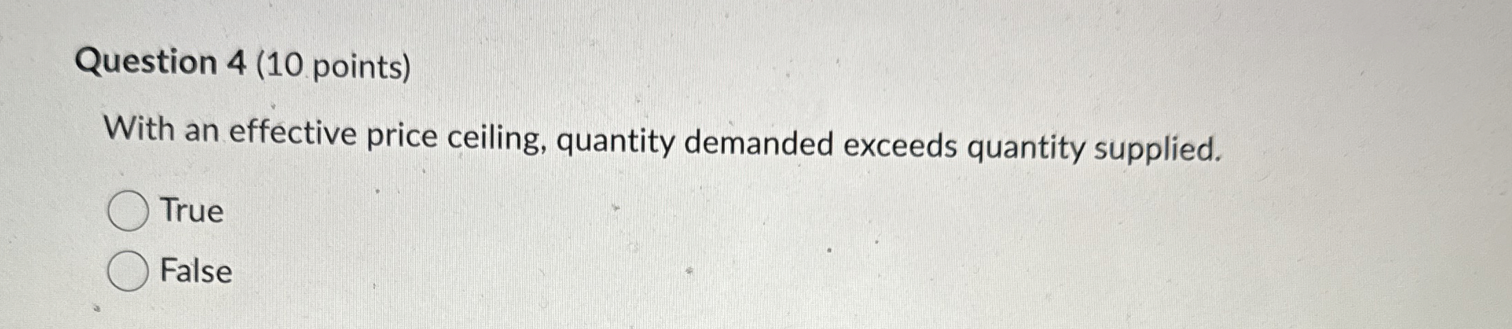 Solved Question 4 (10 ﻿points)With an effective price | Chegg.com