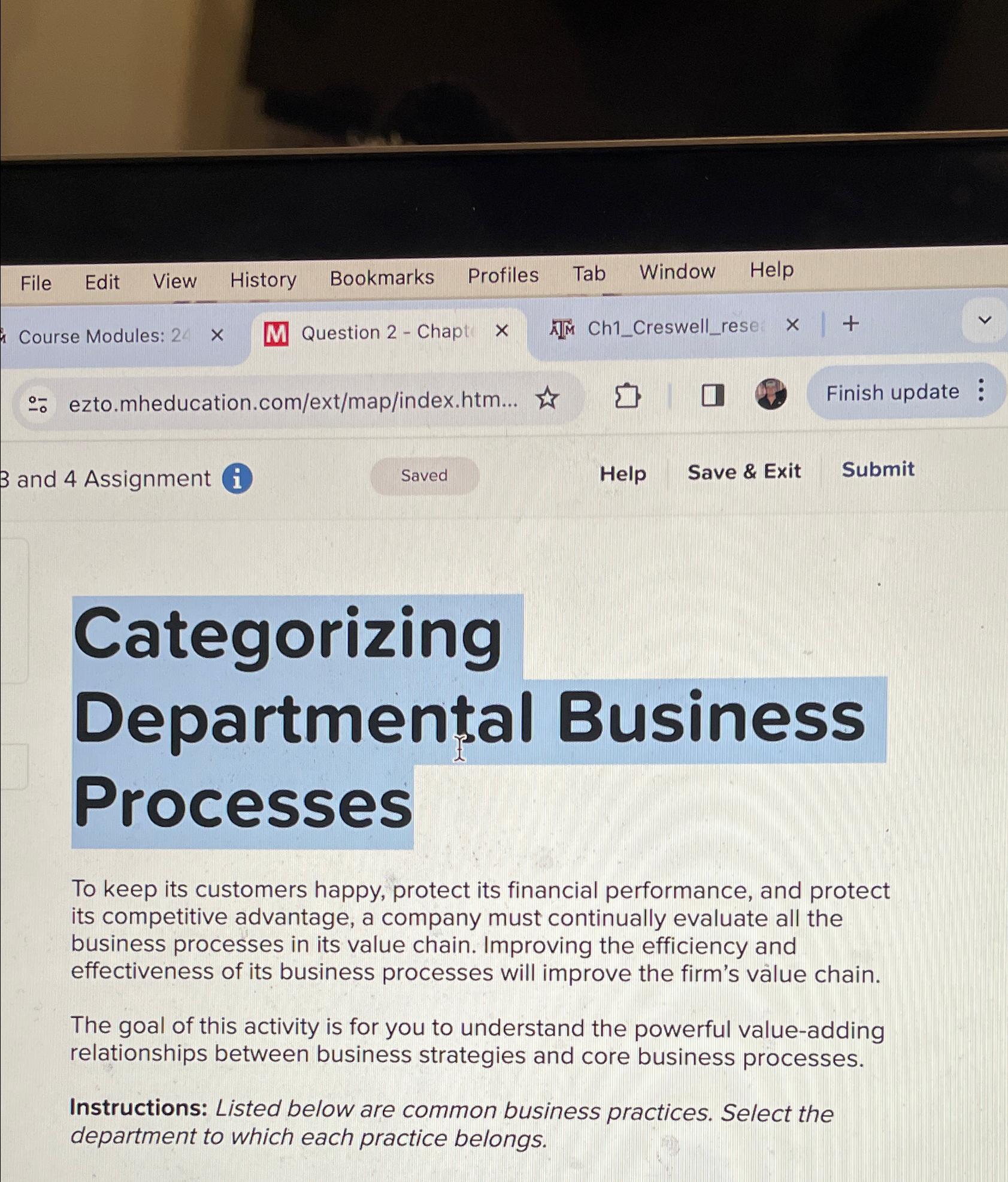 Solved File Edit View History Bookmarks Profiles Tab Window | Chegg.com