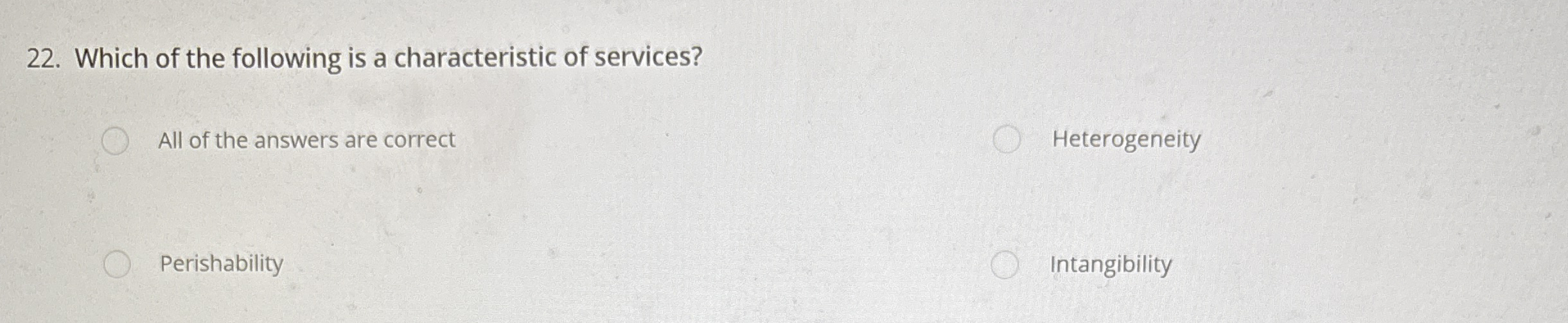 Which of the following is a characteristic of | Chegg.com