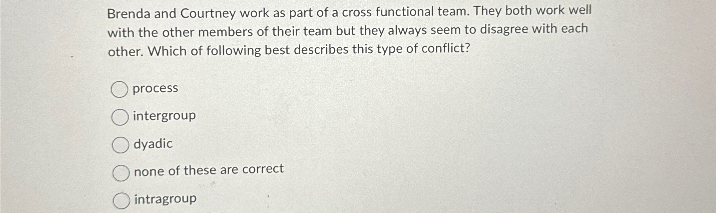 Solved Brenda and Courtney work as part of a cross | Chegg.com