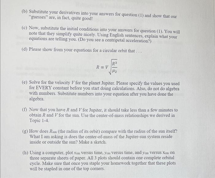 I Solved Number 1 And For 2 I Only Solved From A To Chegg