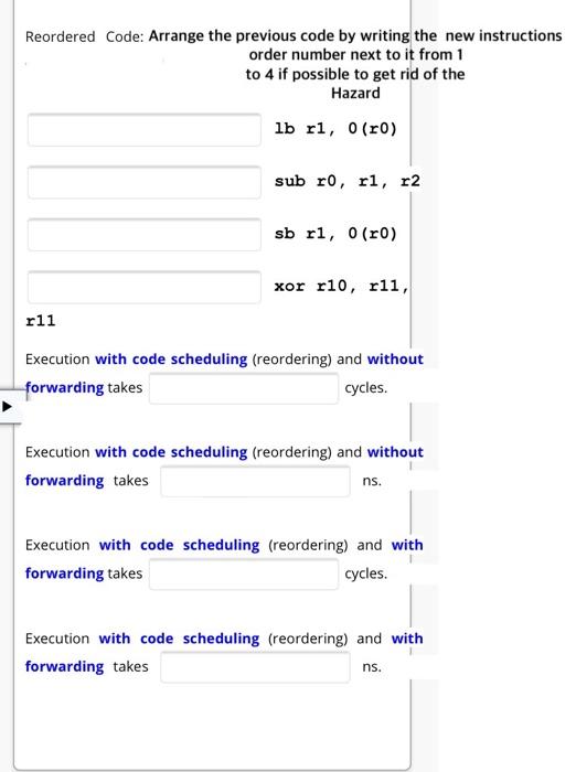 Solved How much time the following code sequence takes when | Chegg.com
