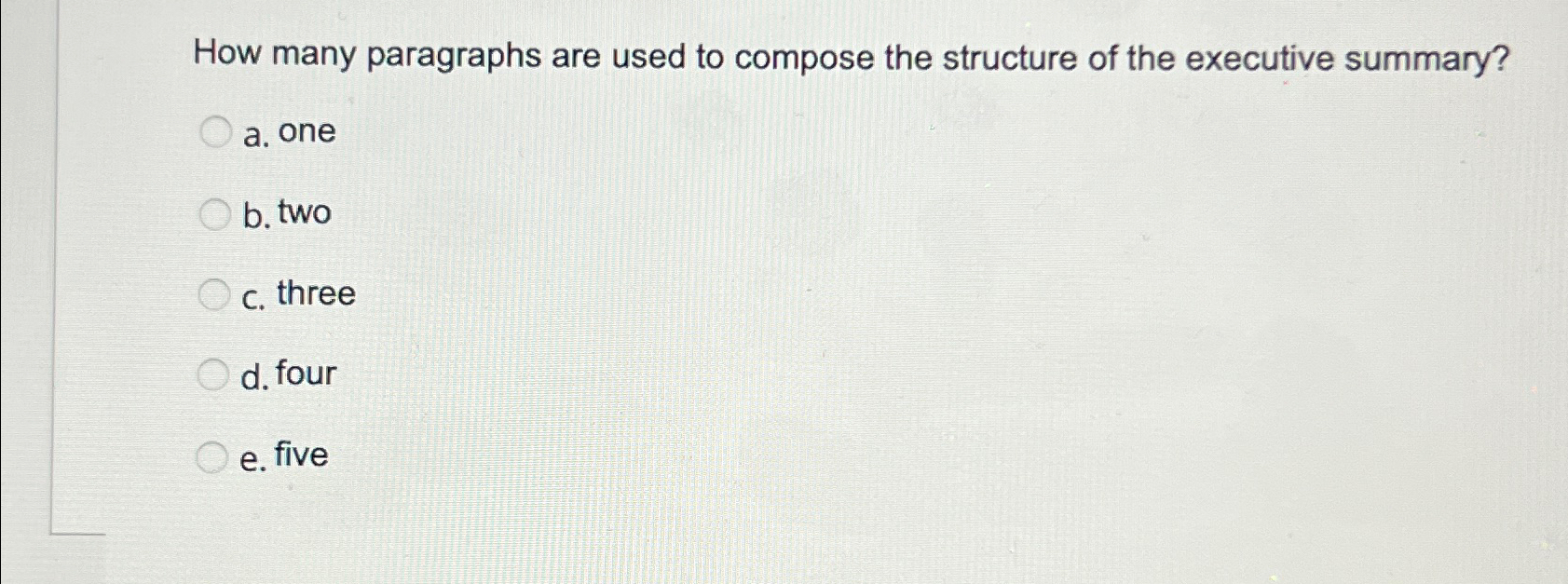 Solved How many paragraphs are used to compose the structure | Chegg.com