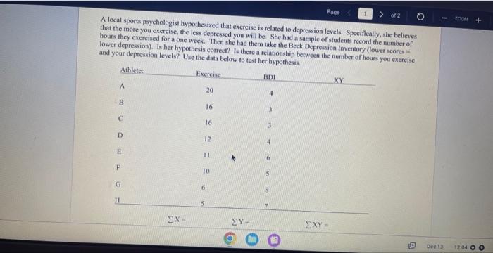 Solved A local sports psychologist hypothesized that | Chegg.com