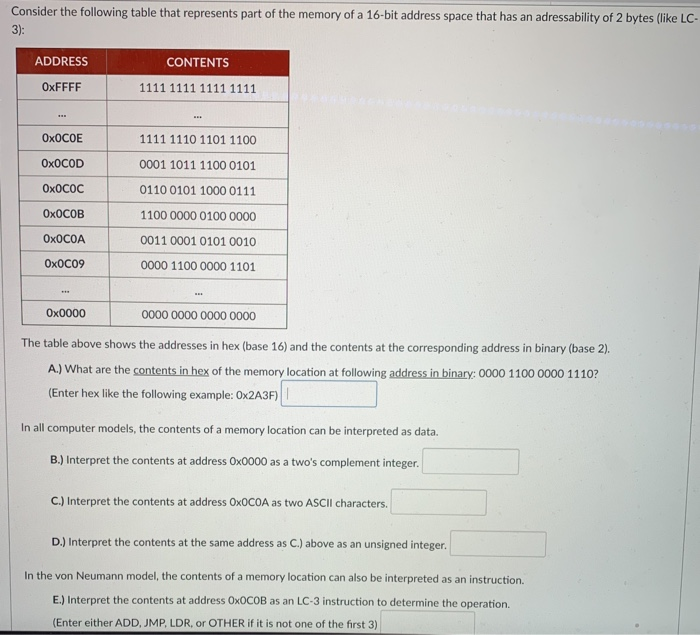 Solved Consider The Following Table That Represents Part Of Chegg Solved Consider The Following Table That Represents Part Of Chegg