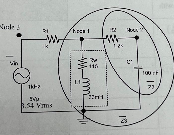 Solved from the oscilloscope display for circuit from Figure | Chegg.com