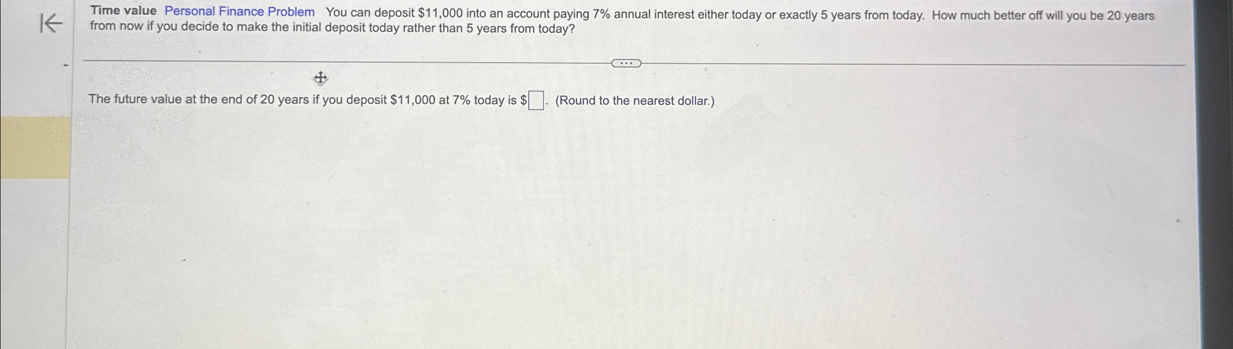 Solved Time value Personal Finance Problem You can deposit | Chegg.com