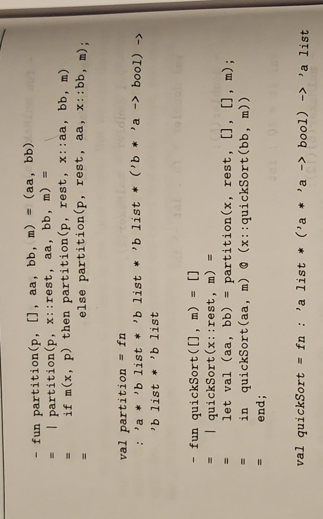 Solved Please follow the following question below using SML | Chegg.com