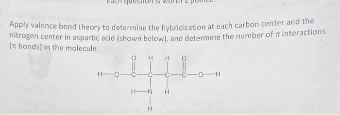 Solved quest Apply valence bond theory to determine the | Chegg.com