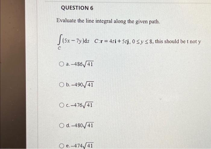 Solved Evaluate the line integral along the given path. | Chegg.com