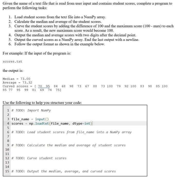 Given the name of a text file that is read from user | Chegg.com