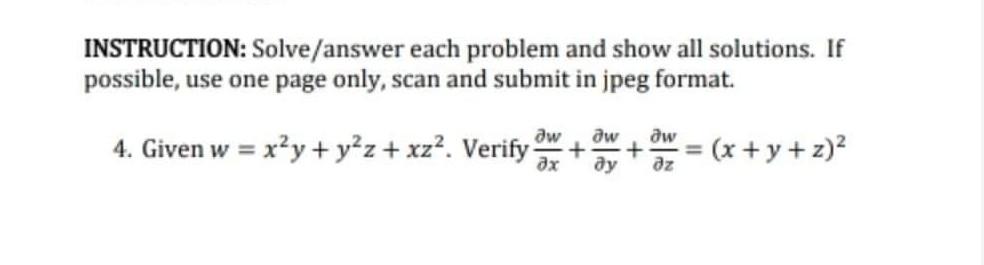 Solved INSTRUCTION: Solve/answer each problem and show all | Chegg.com