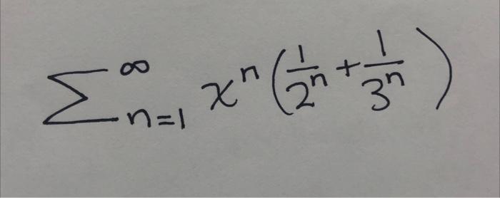 Solved \\( \\sum_{n=1}^{\\infty} | Chegg.com