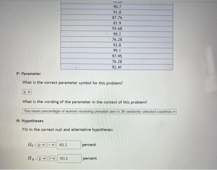 Solved P: Parameter What is the correct parameter symbol for | Chegg.com