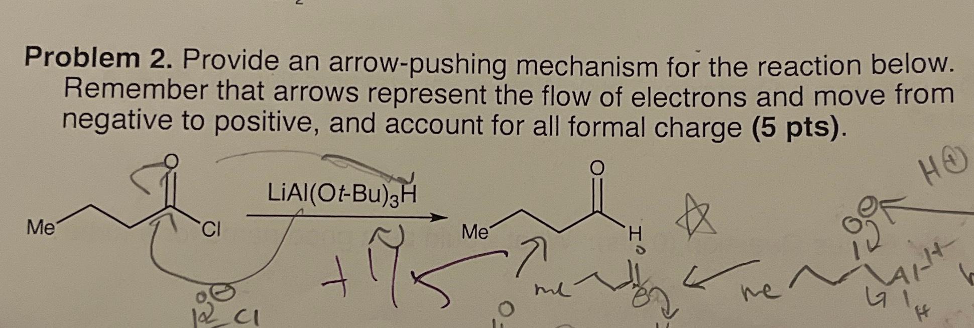 Solved Problem 2. ﻿Provide an arrow-pushing mechanism for | Chegg.com
