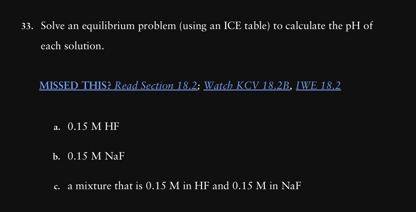 Solved Solve an equilibrium problem (using an ICE table) ﻿to | Chegg.com