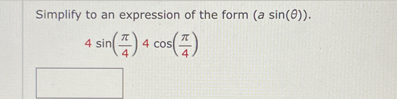 Simplify to an expression of the form | Chegg.com