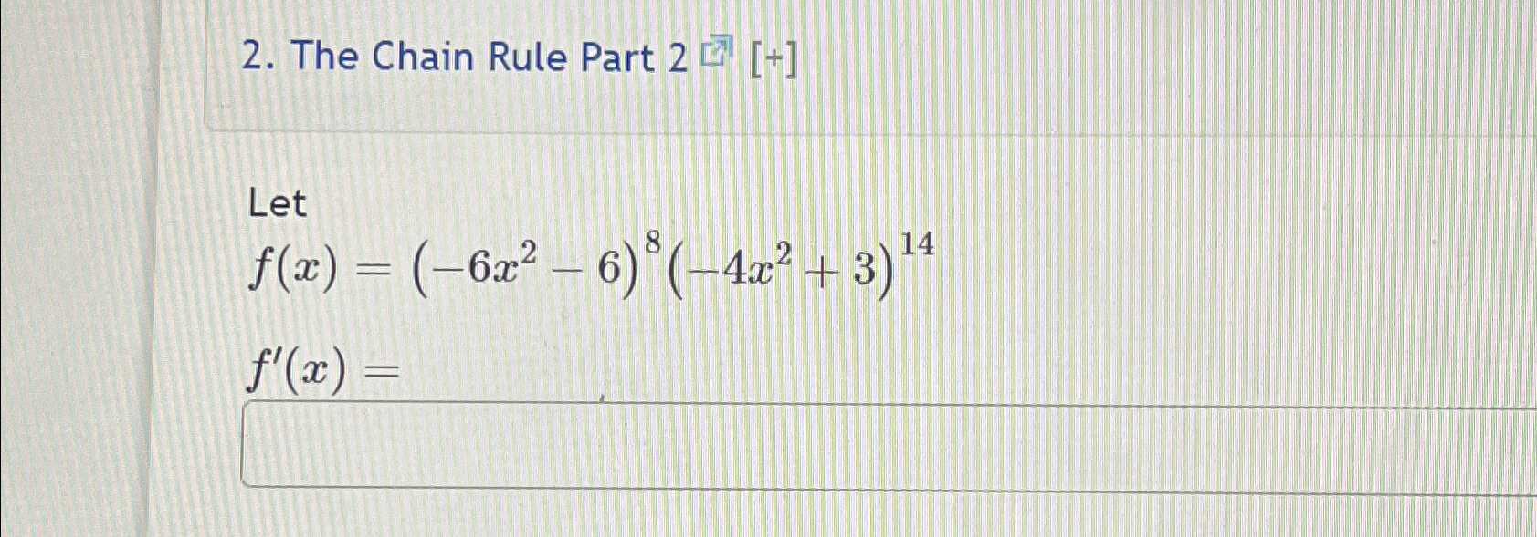 Solved The Chain Rule Part | Chegg.com