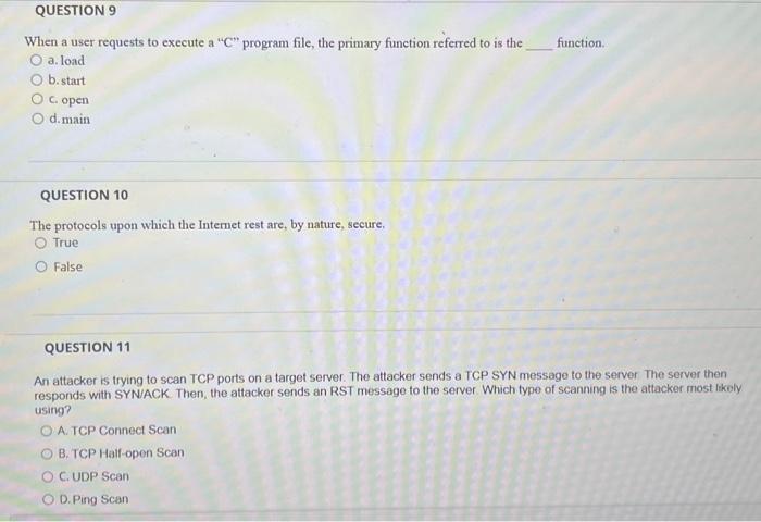 Solved When A User Requests To Execute A C Program File 0913