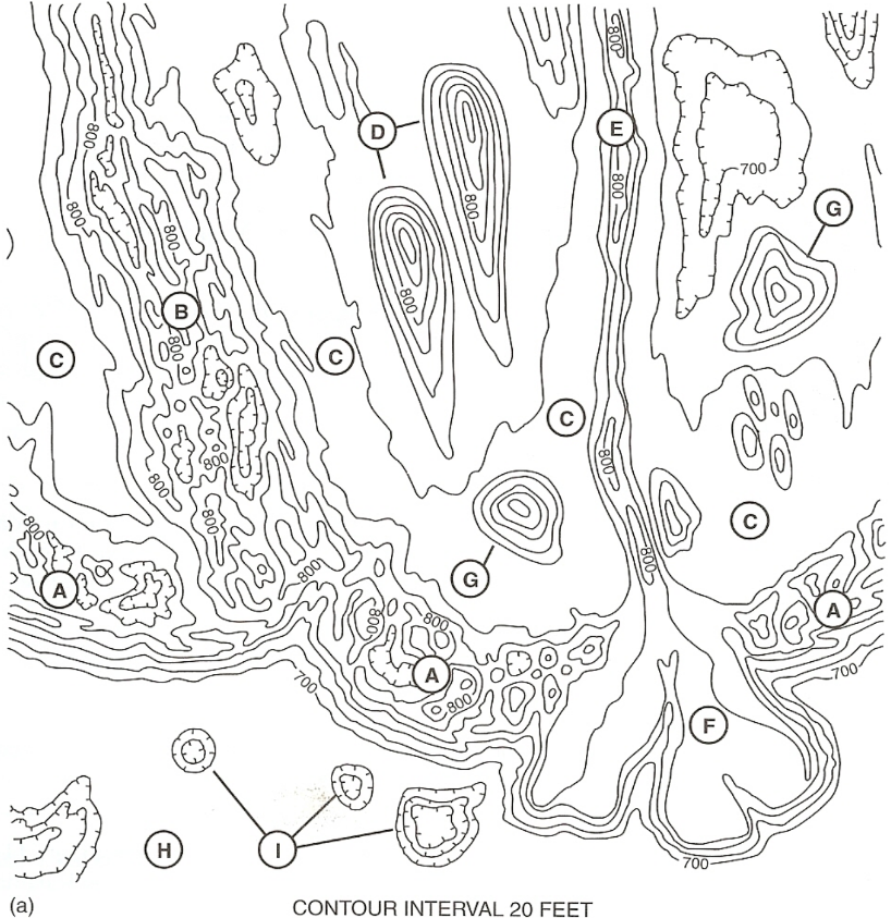 can we identify the letters on this map? | Chegg.com