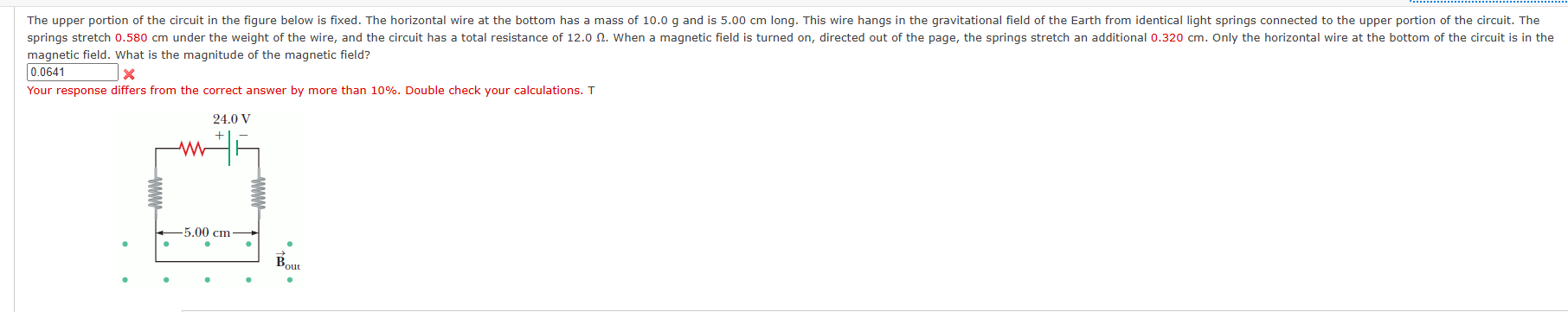 Solved magnetic field. What is the magnitude of the magnetic | Chegg.com