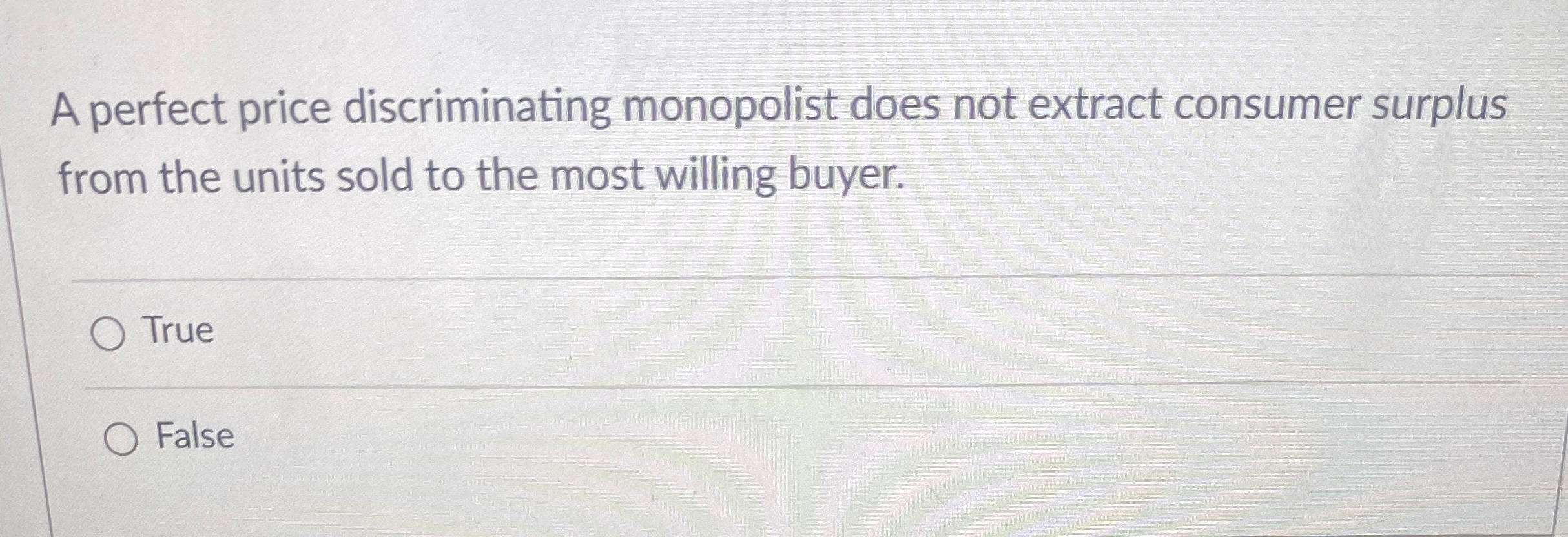 Solved A perfect price discriminating monopolist does not | Chegg.com Solved A perfect price discriminating monopolist does not | Chegg.com