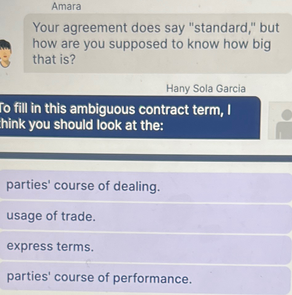 Solved AmaraYour agreement does say "standard," but how are | Chegg.com