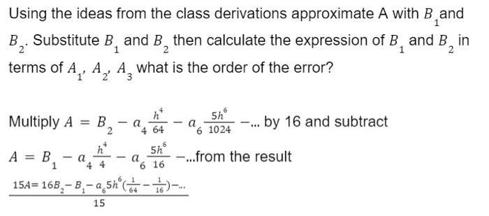 Solved Using the ideas from the class derivations | Chegg.com