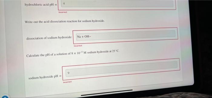 Solved Question Of 1 Write Out The Acid Dissociation