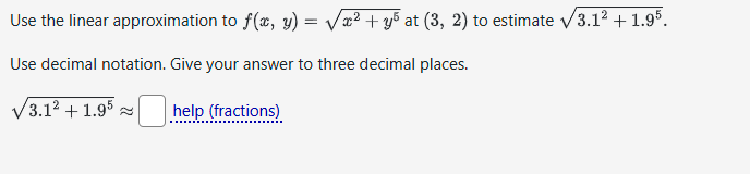 Solved Use the linear approximation | Chegg.com
