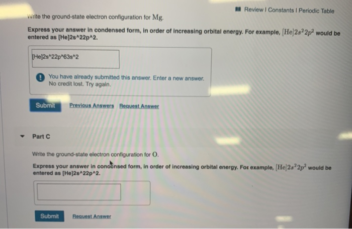 Solved Review I Constants 1 Periodic Table Write the | Chegg.com