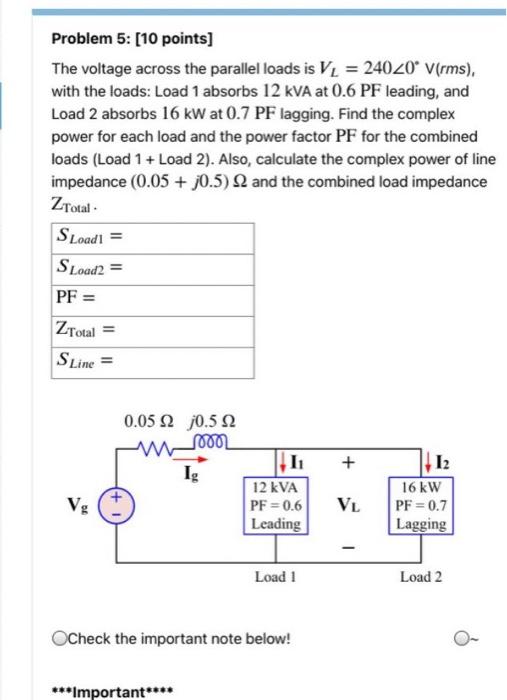 Solved Problem 5: (10 points) The voltage across the | Chegg.com