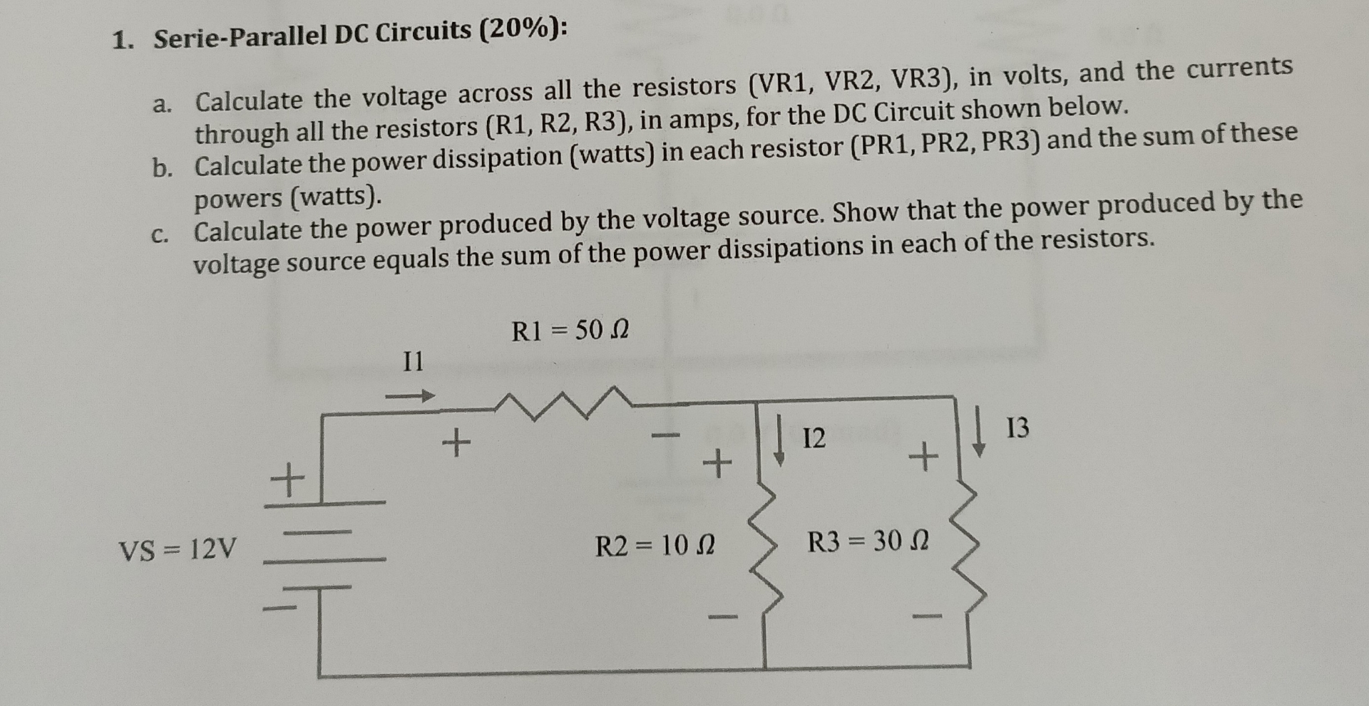 Solved please answer all.a. ﻿Calculate the voltage across | Chegg.com