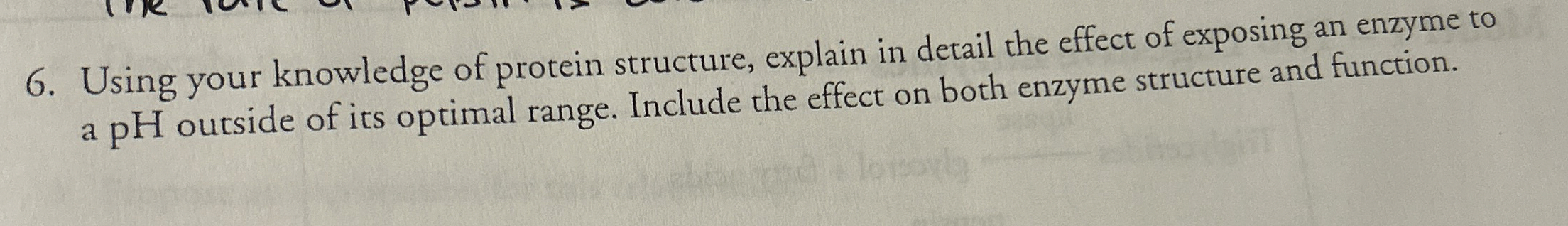 Solved Using your knowledge of protein structure, explain in | Chegg.com Solved Using your knowledge of protein structure, explain in | Chegg.com