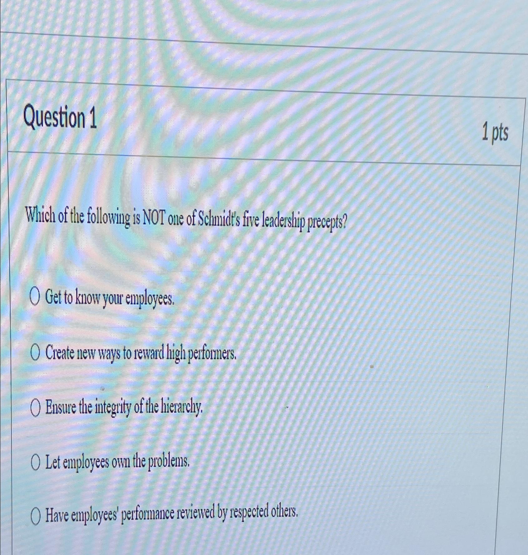 Solved Question 11 ﻿ptsWhich of the following is NOT one of | Chegg.com