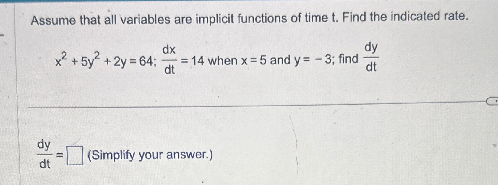Assume that all variables are implicit functions of | Chegg.com