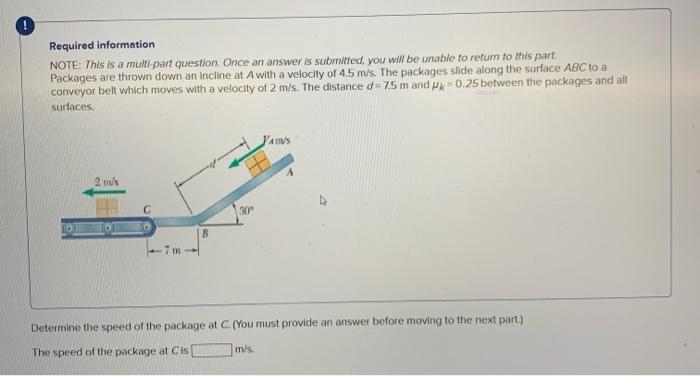 Solved Required information NOTE: This is a mult-part | Chegg.com