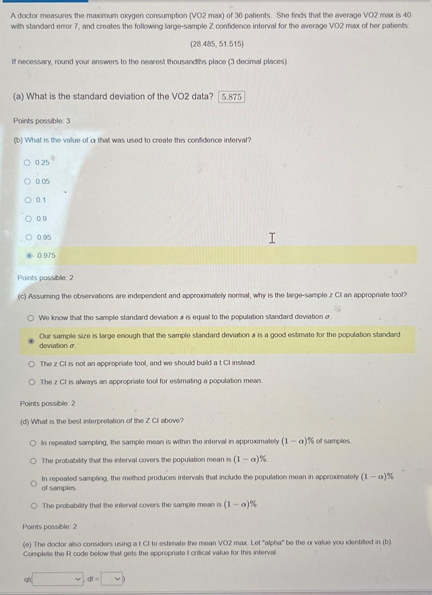 Solved A doctor measures the maximum oxygen consumption (VO2 | Chegg.com