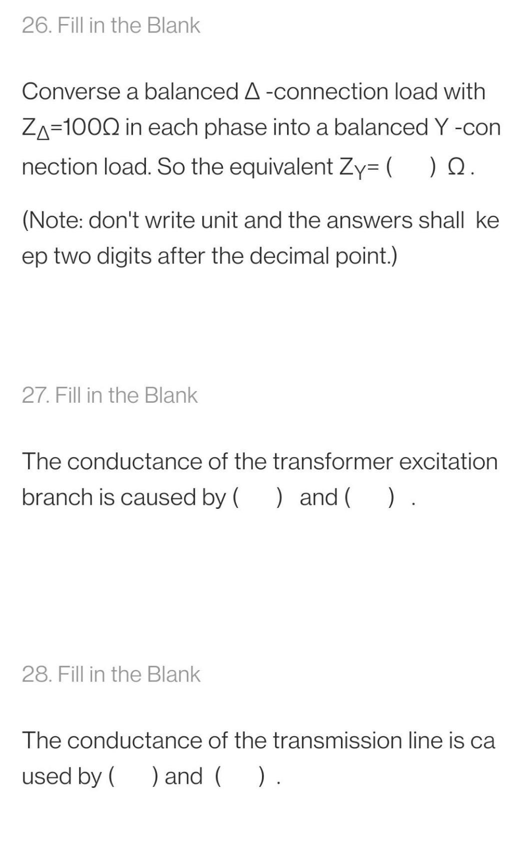 Solved Converse a balanced -connection load with Z =100Ω in | Chegg.com