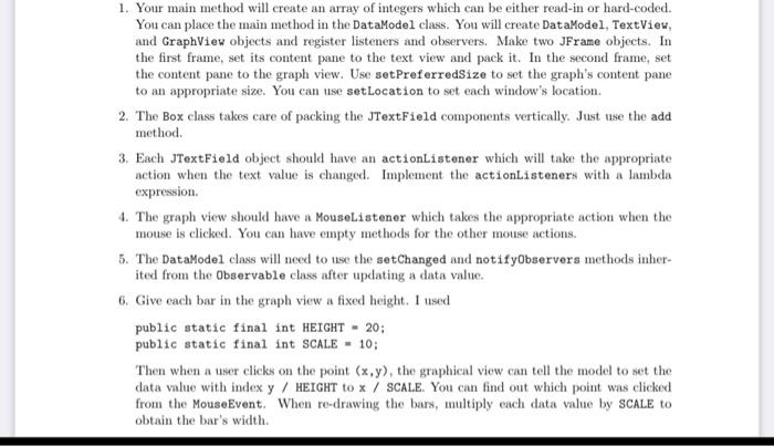 1Θ import java. util. Observable; import java. util. | Chegg.com